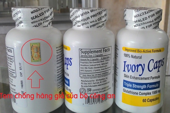 Viên uống trắng da ivory caps của Mỹ có tốt không? Mua ở đâu?