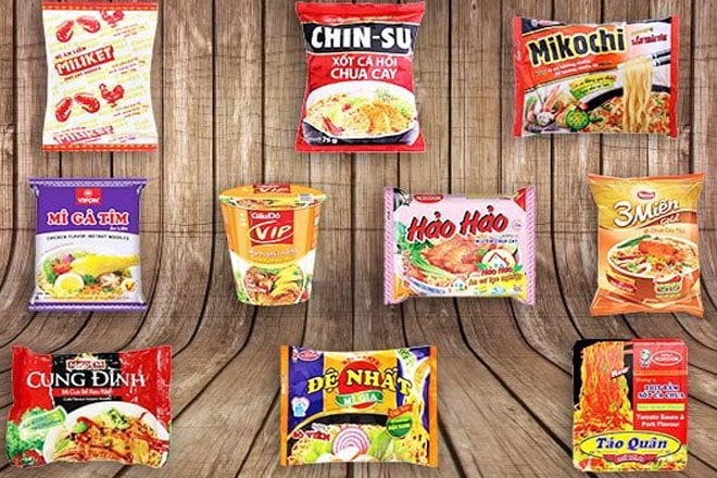 Top 10 mì gói ngon được yêu thích nhất hiện nay
